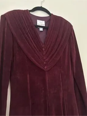 Joseph Ribkoff | Dresses | Vintage Vampy Gothic 9s Joseph Ribkoff Wine ...